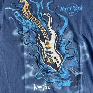 Hard Rock Cafe | Shirts | Hard Rock Cafe Mens Dark Blue Guitar Graphic ...